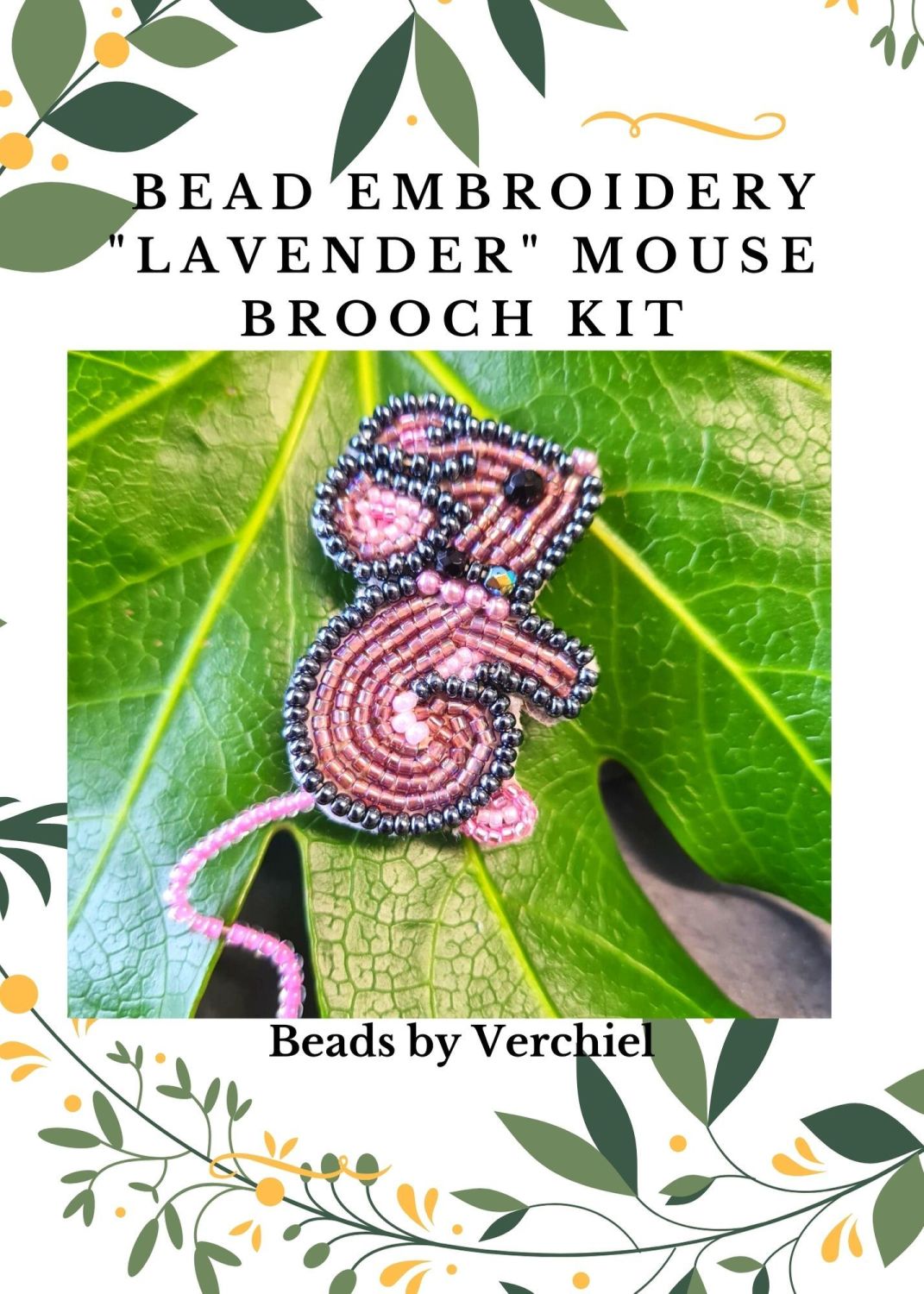 bead embroidery mouse kit