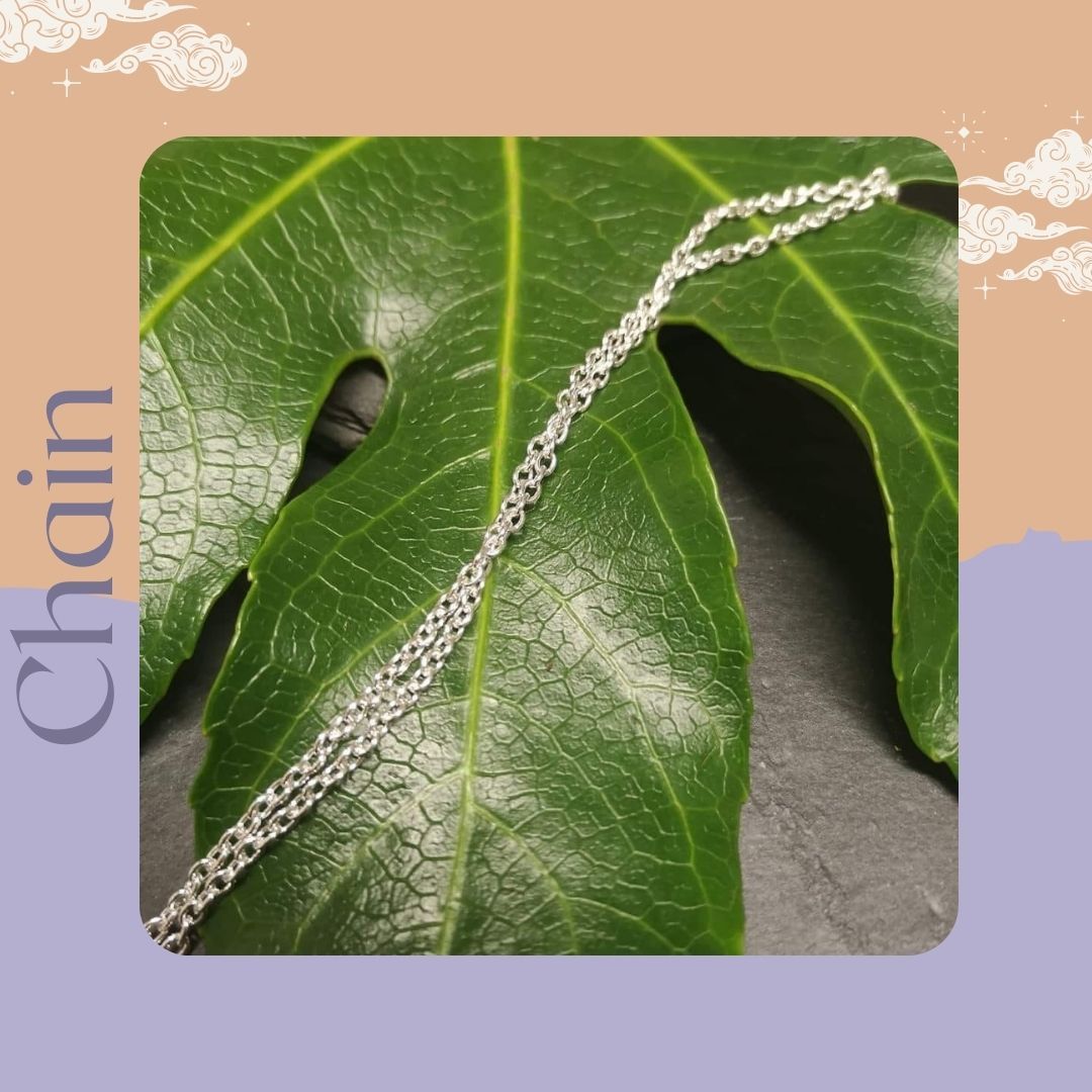fine silver plated chain for jewellery making and crafting