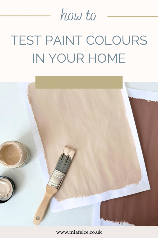 How to test paint colours in your home.