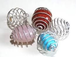 Spiral Gemstone Cage - Large