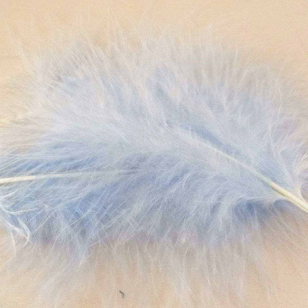 Baby Blue Feathers | Large Marabou | Feather Planet