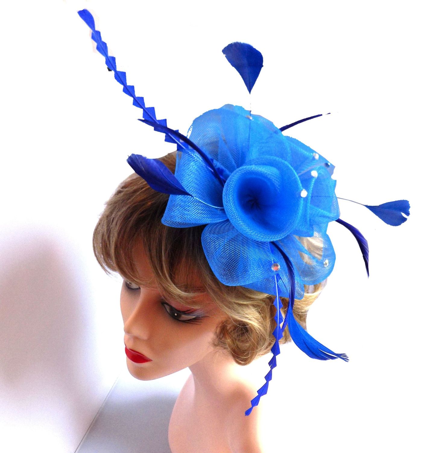 Blue Hair Fascinator | Feather Planet