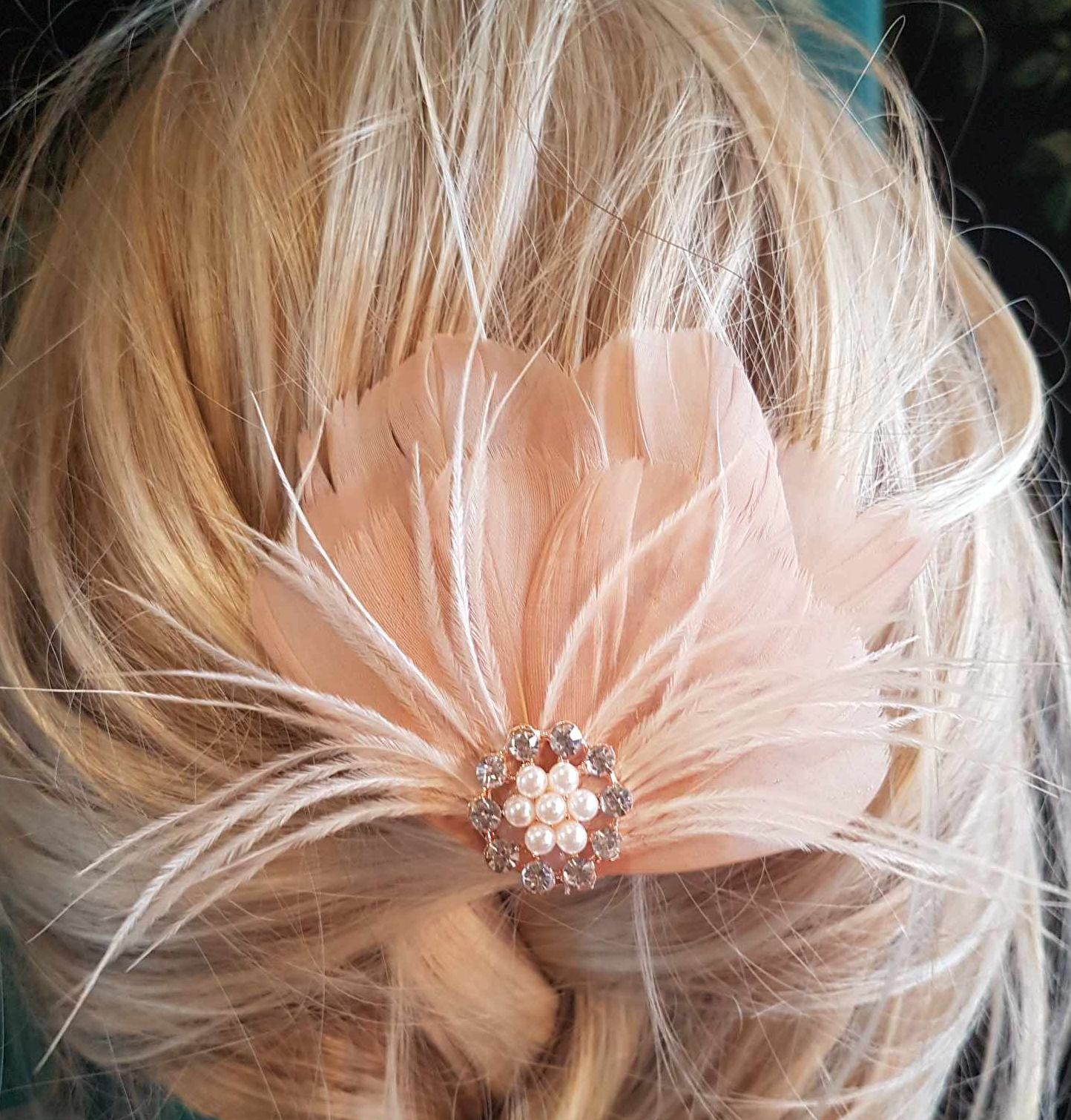 Small Feather Hair Clip: Cream | Feather Planet
