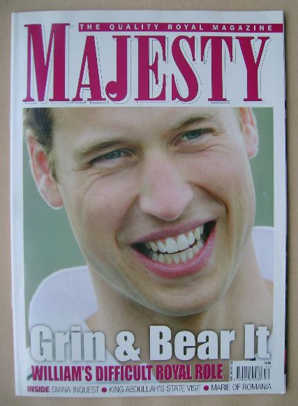 Majesty magazine - Prince William cover (December 2007 - Volume 28 No 12)