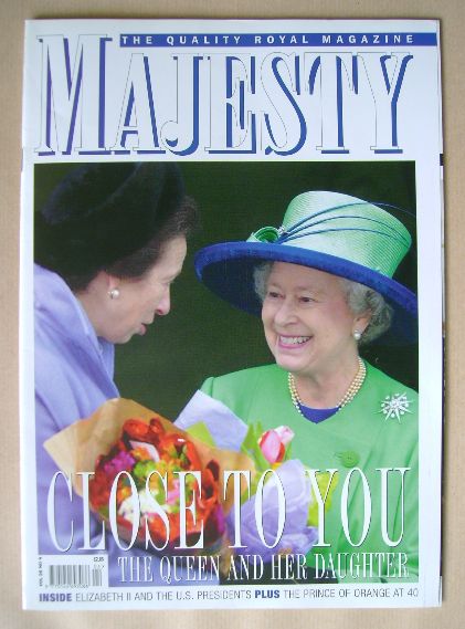 Majesty magazine - Princess Anne and The Queen cover (April 2007 ...