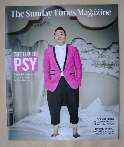 The Sunday Times magazine - Psy cover (28 July 2013)