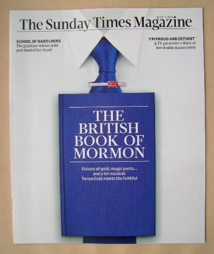 The Sunday Times magazine - The British Book Of Mormon cover (7 July 2013)