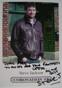 Steve Jackson autograph (Coronation Street actor)