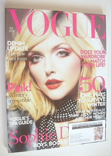 British Vogue magazine - November 2007 - Sophie Dahl cover