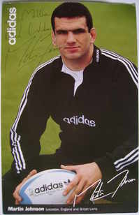 Martin Johnson autograph
