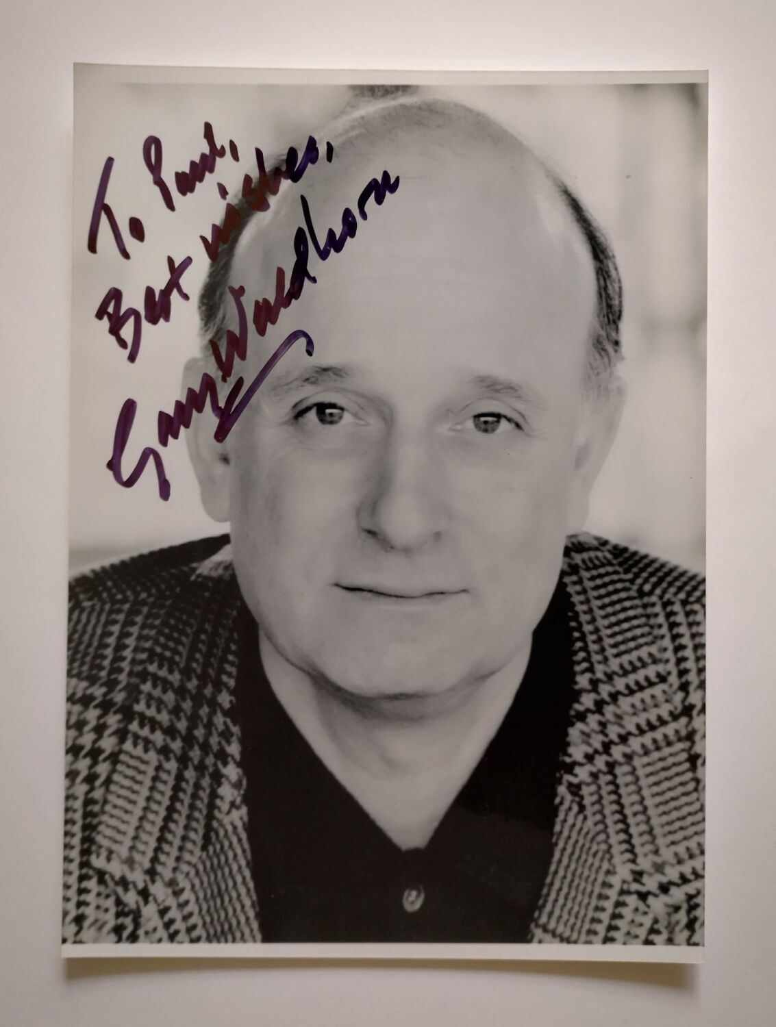 Gary Waldhorn autograph (hand-signed photograph)