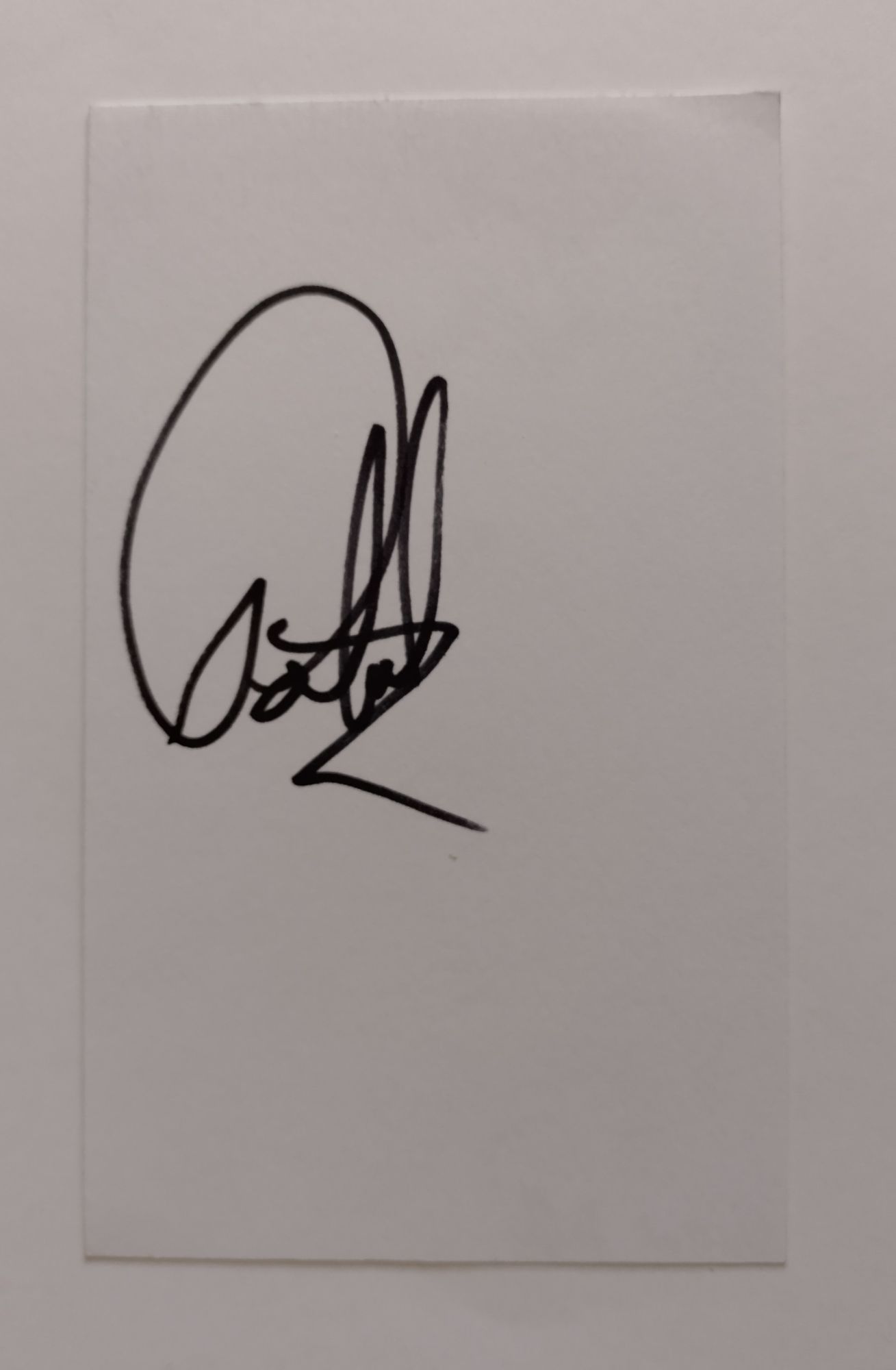 Patrick Duffy autograph (hand-signed card)