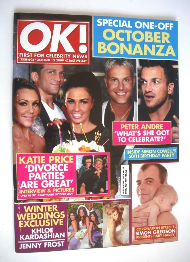 OK! magazine - Gary Cockerill birthday cover (13 October 2009 - Issue 695)