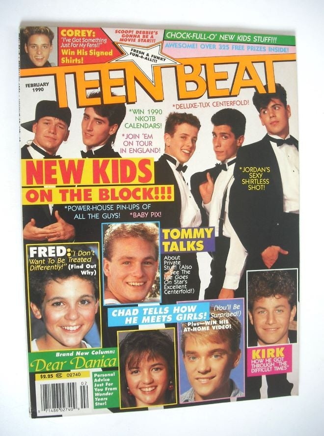 Teen Beat magazine (February 1990 - New Kids On The Block cover)