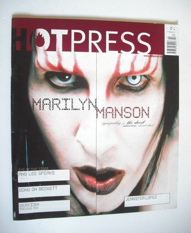 Hot Press magazine - Marilyn Manson cover (14 February 2001)
