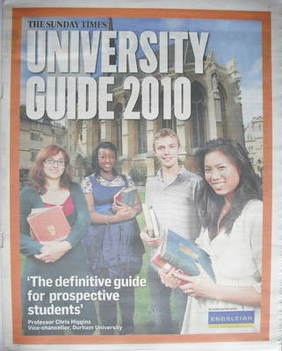 The Sunday Times newspaper supplement - University Guide 2010 (13 ...