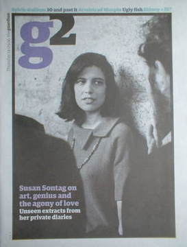 The Guardian G2 newspaper supplement - Susan Sontag cover (14 September ...