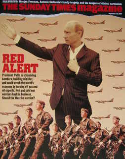 The Sunday Times magazine - President Putin cover (16 September 2007)