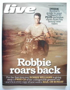 Live magazine - Robbie Williams cover (4 October 2009)