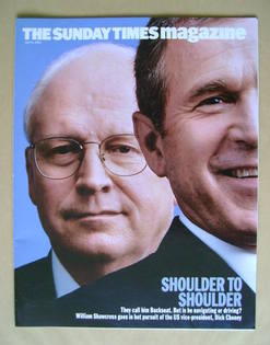 The Sunday Times magazine - Dick Cheney and George W. Bush cover (6 ...
