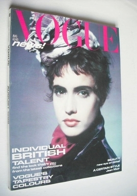 British Vogue magazine - August 1985