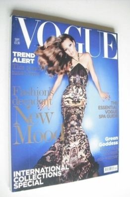 British Vogue magazine - September 2004 - Kate Moss cover