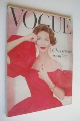 British Vogue magazine - December 1956 (Vintage Issue)