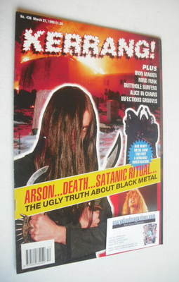 Kerrang magazine - Black Metal cover (27 March 1993 - Issue 436)