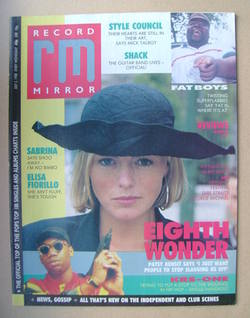 Record Mirror magazine - Patsy Kensit cover (2 July 1988)