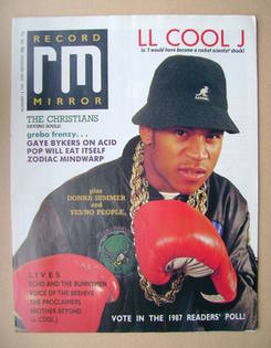 Record Mirror magazine - LL Cool J cover (14 November 1987)