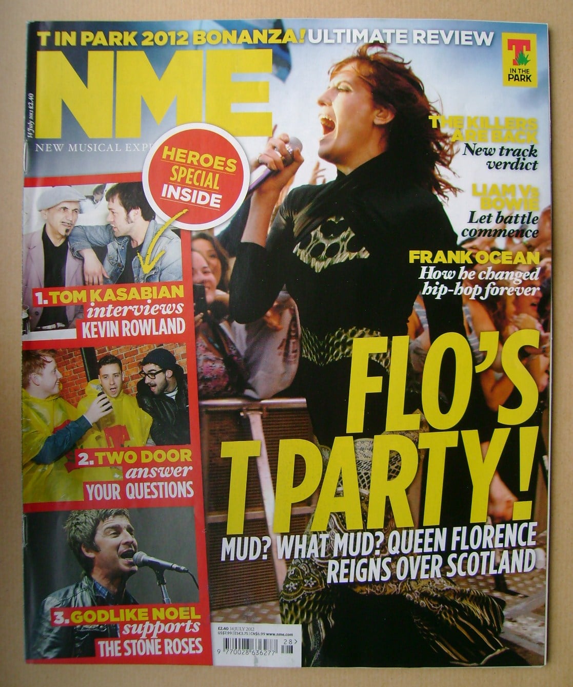 NME magazine - Flo's Party! cover (14 July 2012)