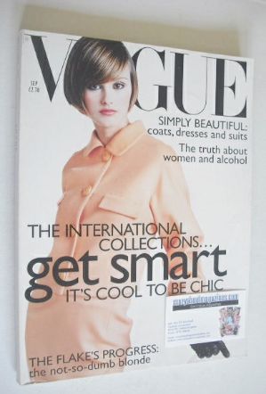 British Vogue magazine - September 1995 - Trish Goff cover