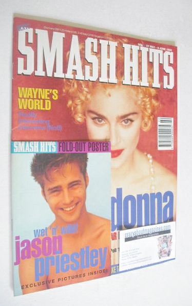 Smash Hits magazine - Madonna cover (27 May - 9 June 1992)