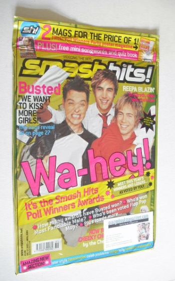 Smash Hits magazine - Busted cover (17 December 2003 - 6 January 2004)