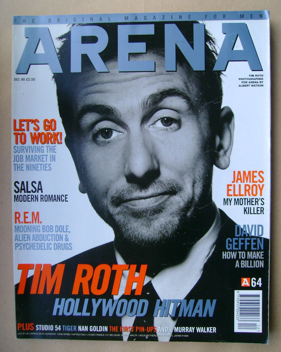 Arena magazine - December 1996 - Tim Roth cover