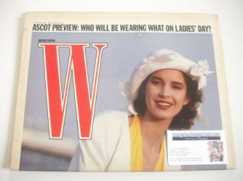 W Magazine Back Issues (UK). British Edition Fashion Magazines