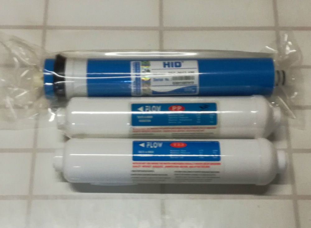 50gpd membrane, inline sediment & inline gac filter set