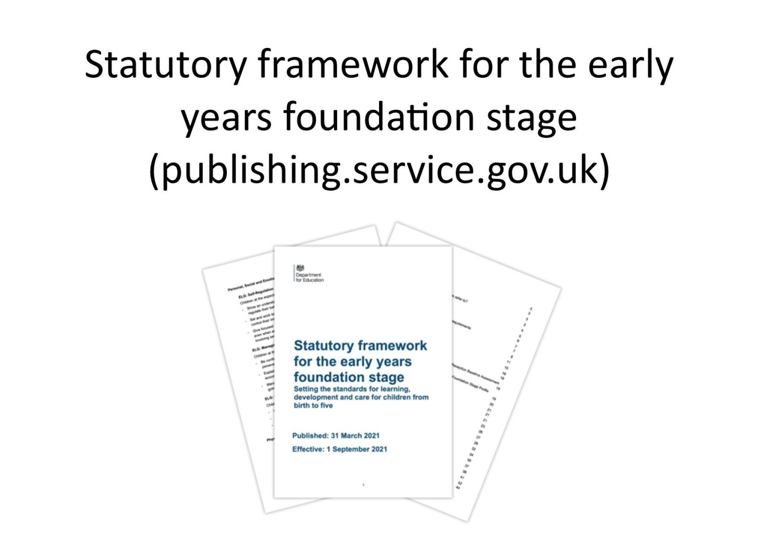 Early Years Foundation Stage