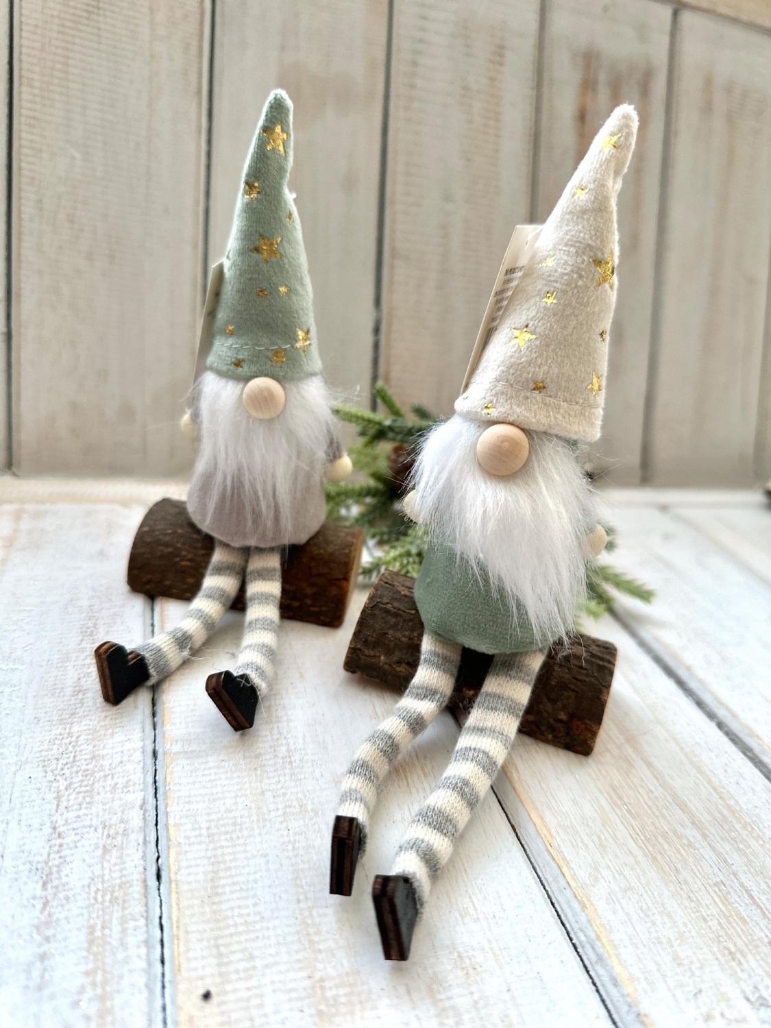 Gold & Mint Gonk on a Log | Various Styles Available