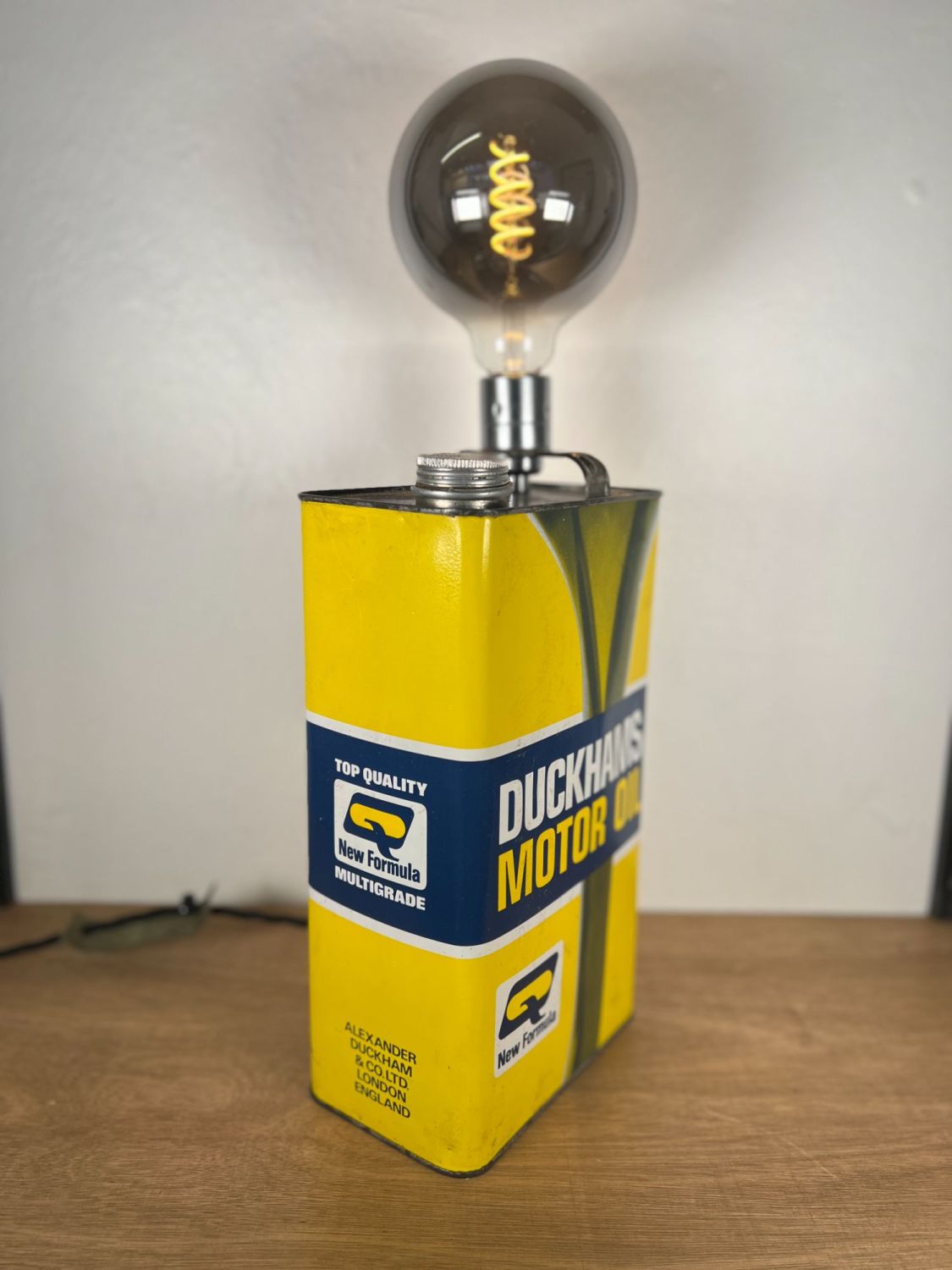 Duckham Motor Oil Can Lamp