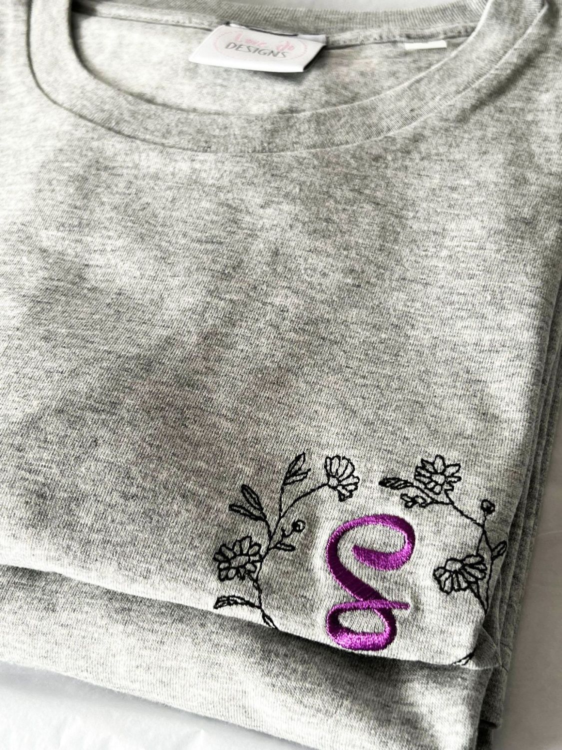 Initial - Embroidered Personalised Tee