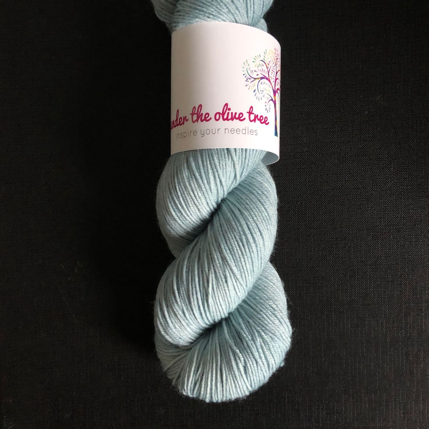 Light Blue Silk and Merino Yarn