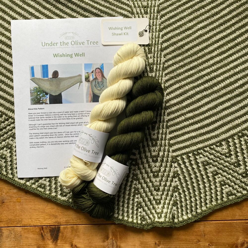 Wishing Well - PDF Knitting Pattern for 2 Skeins of 4ply Yarn