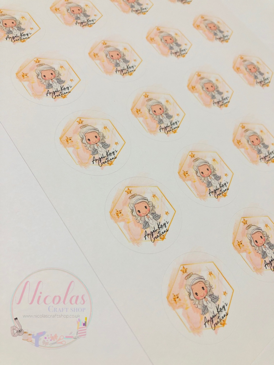 Personalised logo business sticker stickers