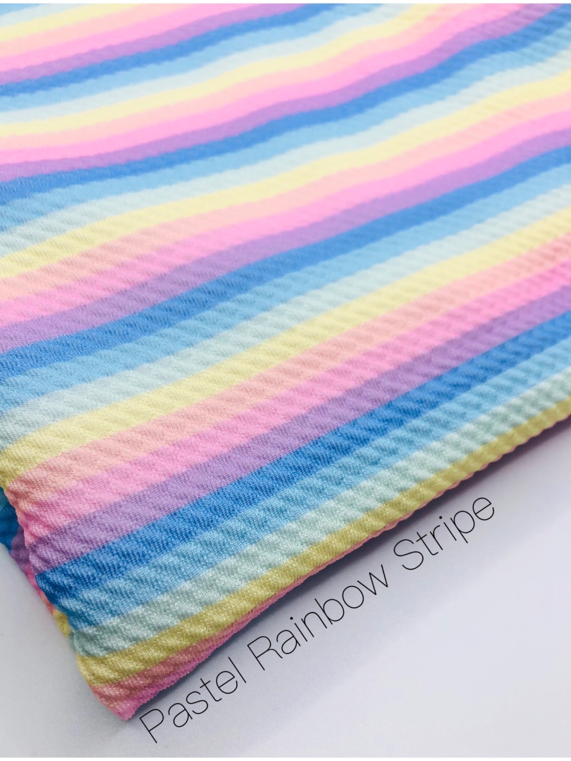 summer rainbow stripe bright pastel rainbow bullet fabric material ...