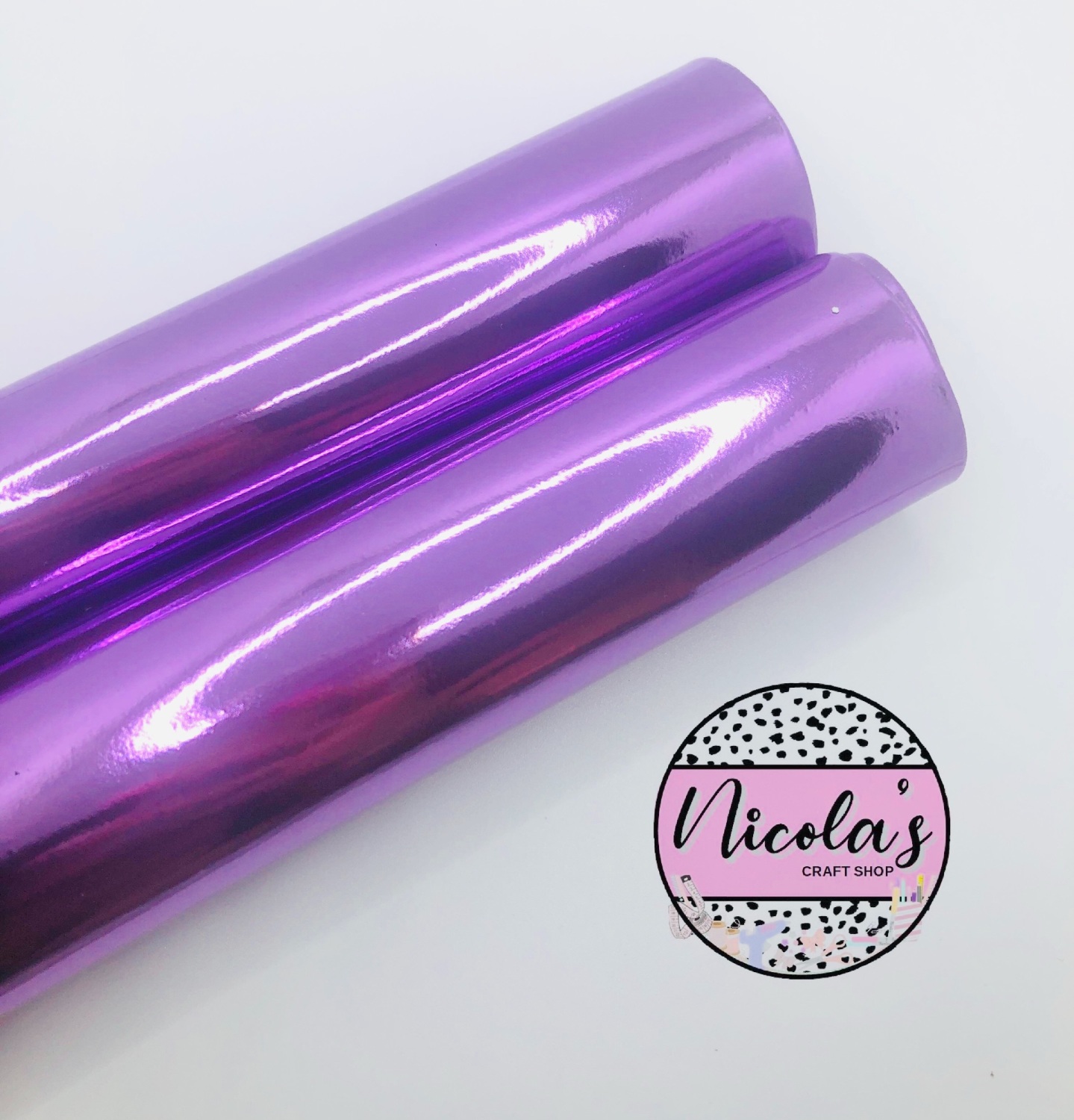 metallic lilac purple plain leather leatherette holographic