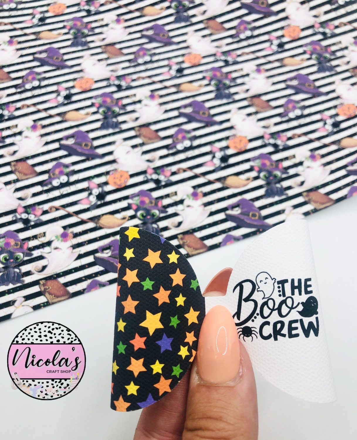 THE BOO CREW HALLOWEEN PRE CUT BOW LOOP