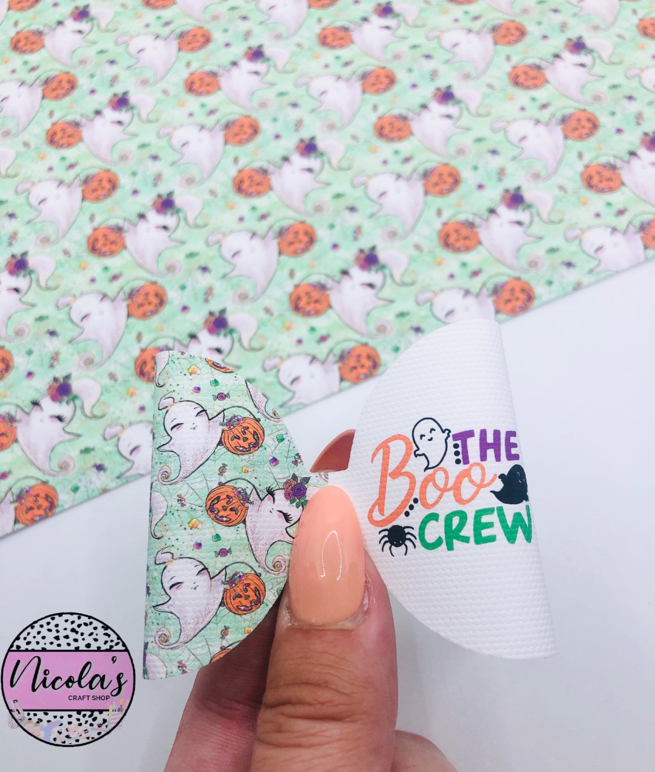 THE BOO CREW HALLOWEEN PRE CUT BOW LOOP