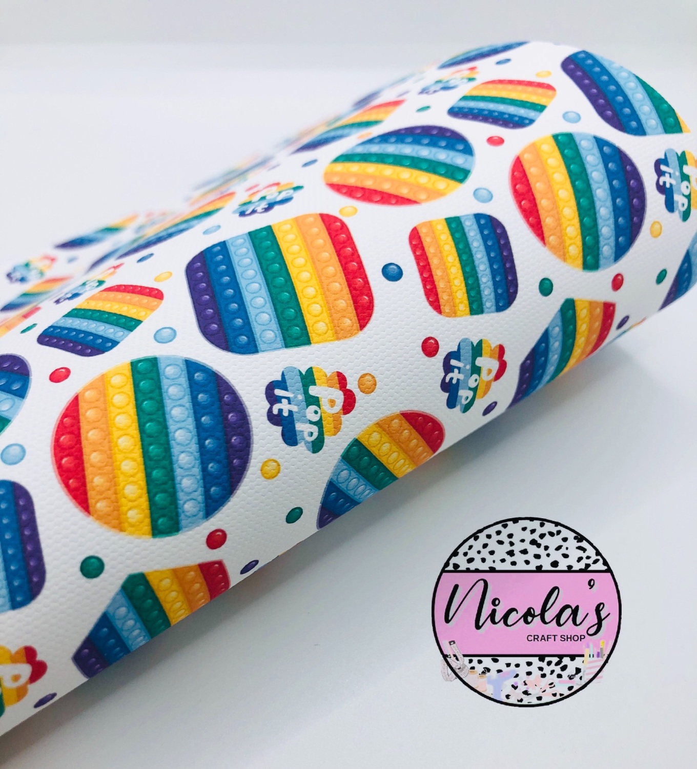 Yellow pop it simple simple poppet fidget collage print printed canvas ...