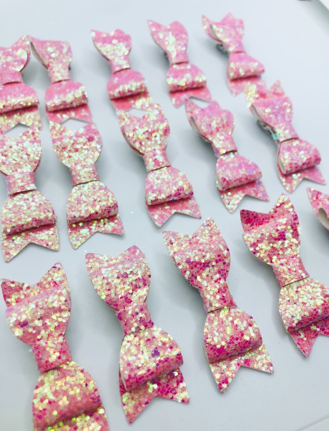 bowknot stall filler glitter bow on clip wholesale
